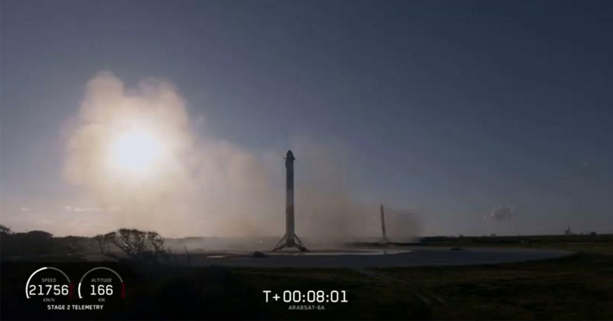 SpaceX launches Falcon Heavy's first commercial mission, nails triple ...
