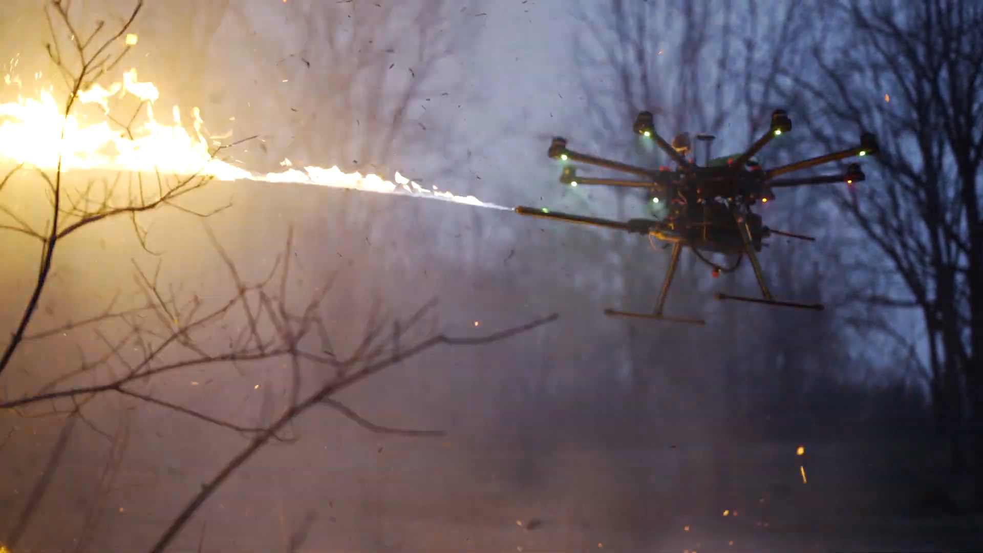 Now you can buy a drone with a flamethrower to destroy your enemies